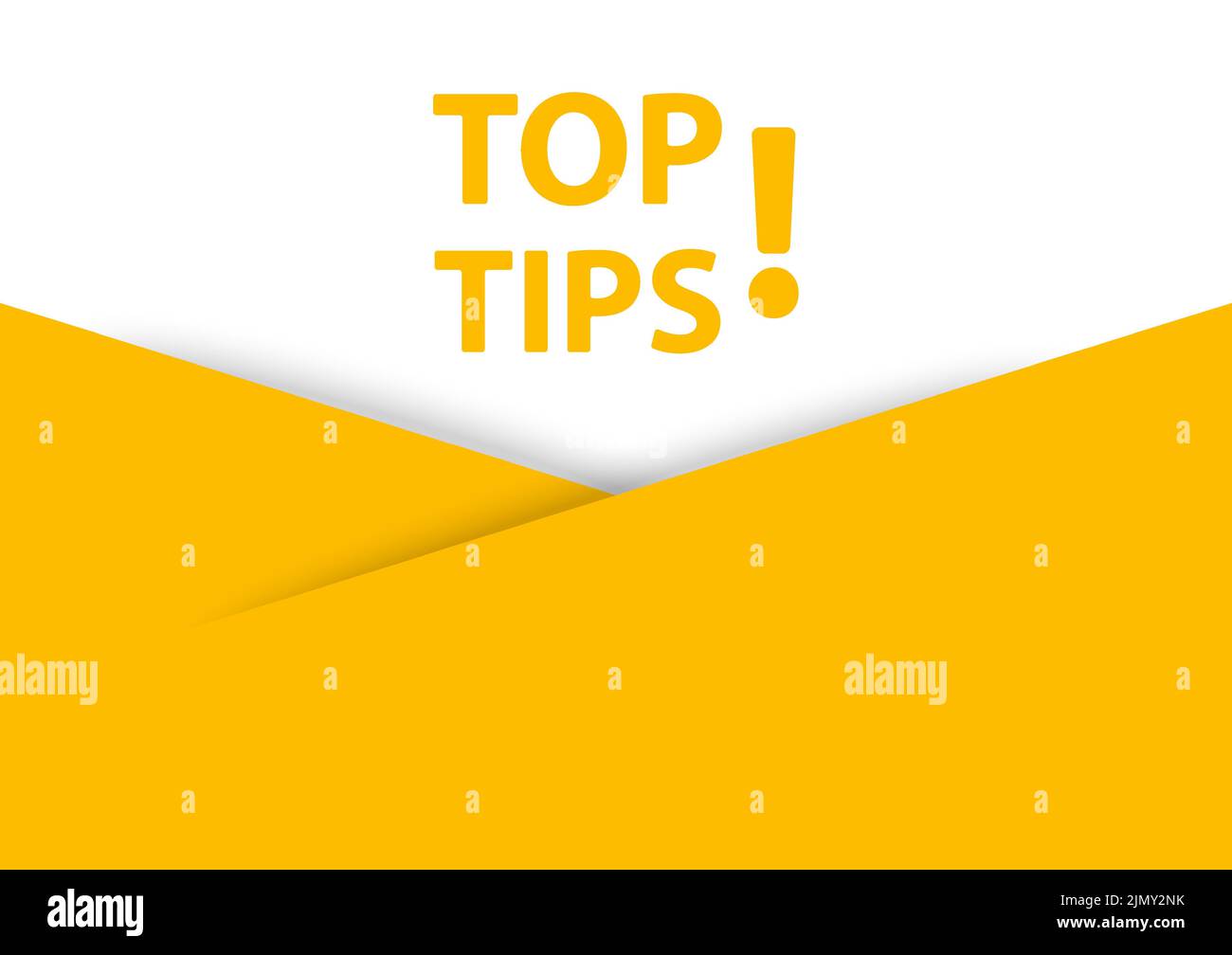 Top tips banner vector with copy space for business, marketing, flyers ...