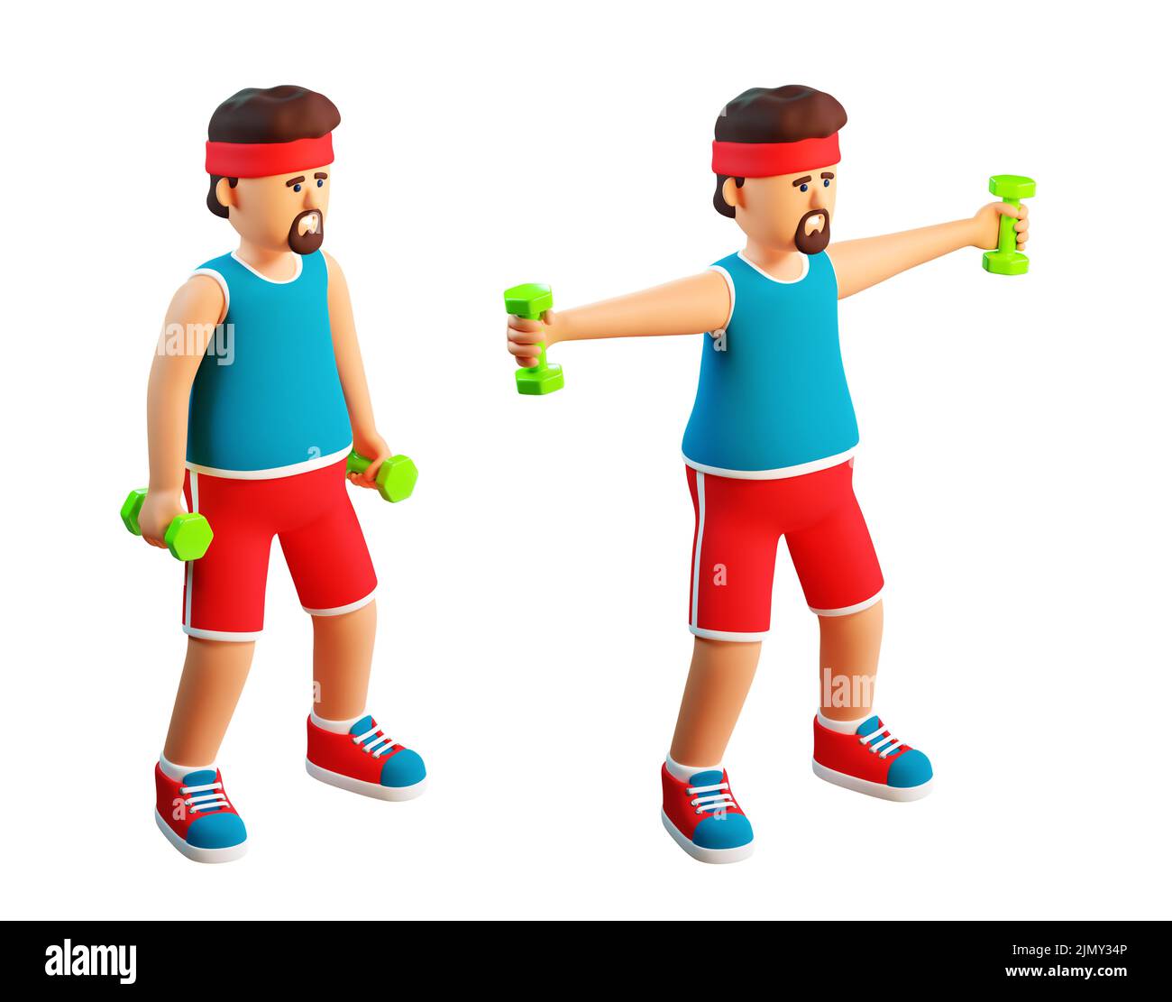 Cartoon dumbbell hi-res stock photography and images - Alamy