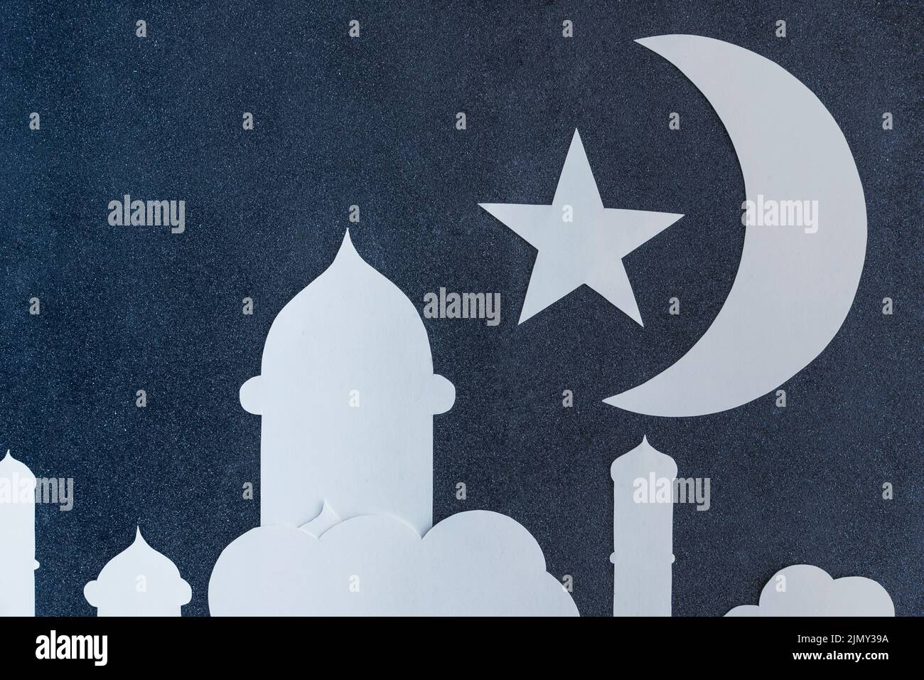 Arabic mosque night moon crescent hi-res stock photography and images ...