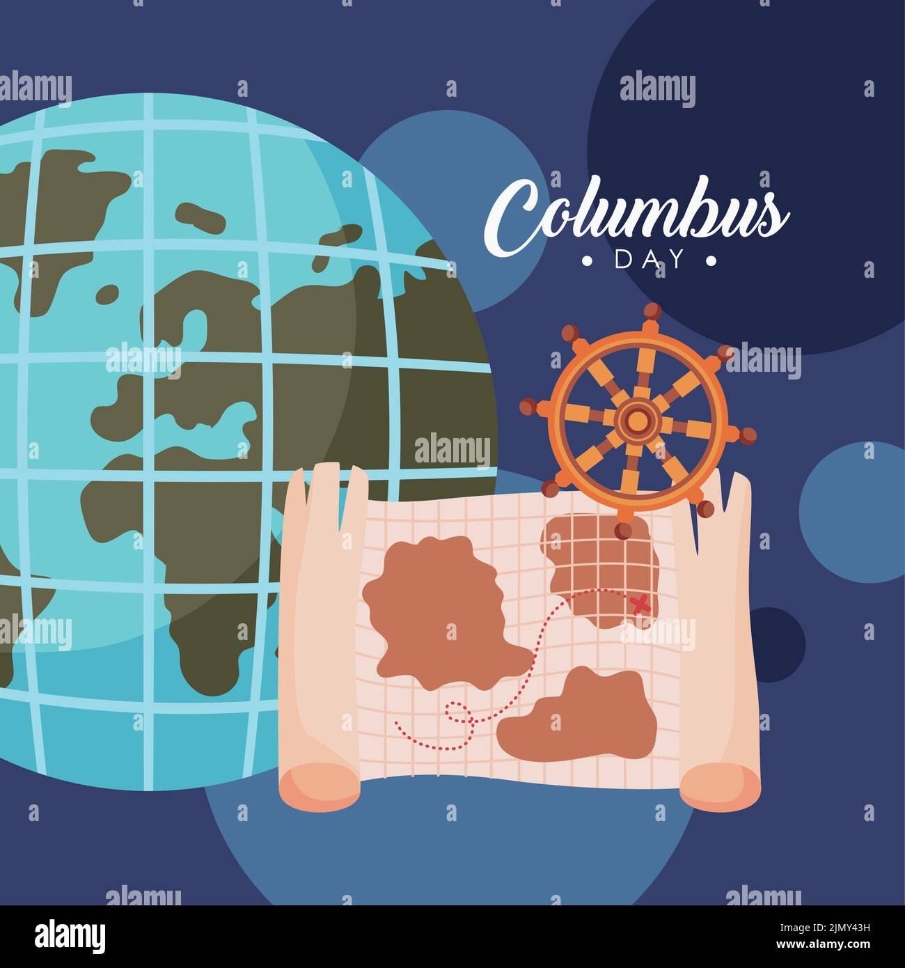 Columbus day lettering Stock Vector Images - Alamy