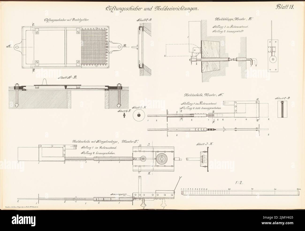 Ministry of public work, ventilation slide and reporting devices (from ...