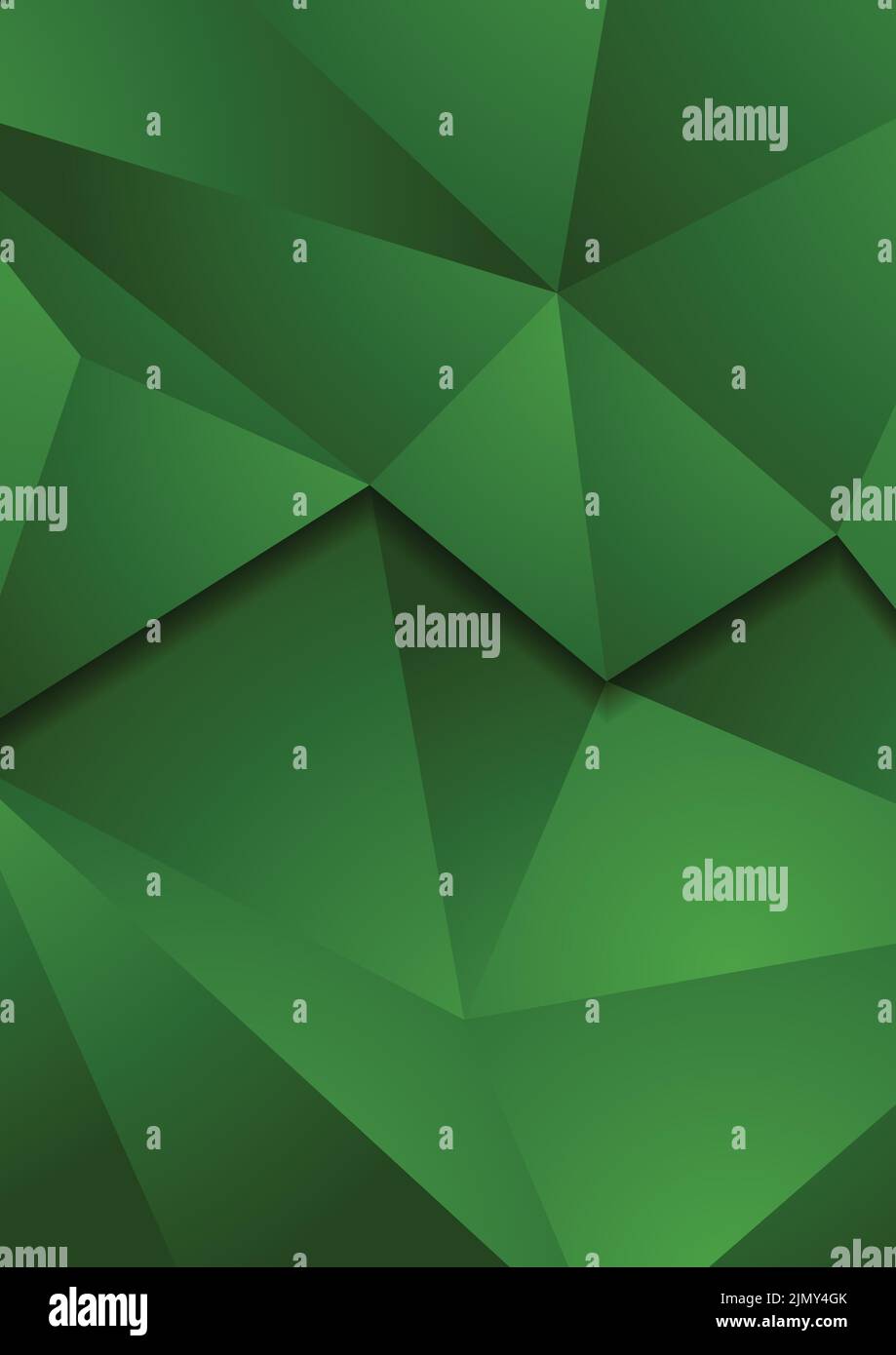 Green abstract low poly vector hi-res stock photography and images - Alamy