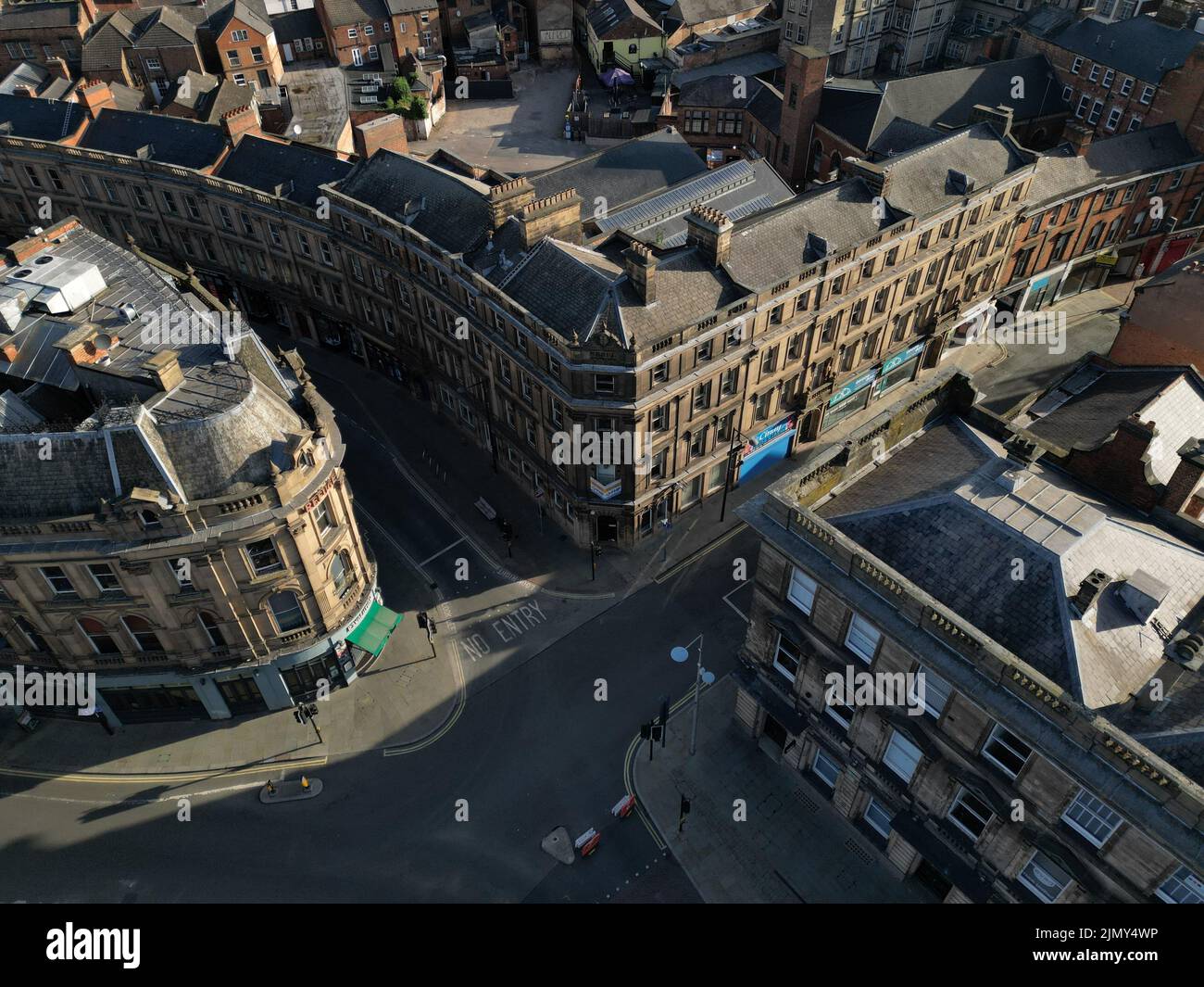 A high angle of buildings in the city Stock Photo - Alamy