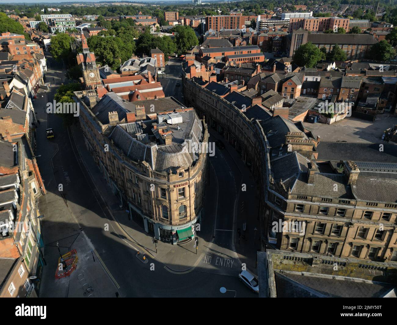 A high angle of buildings in the city Stock Photo - Alamy