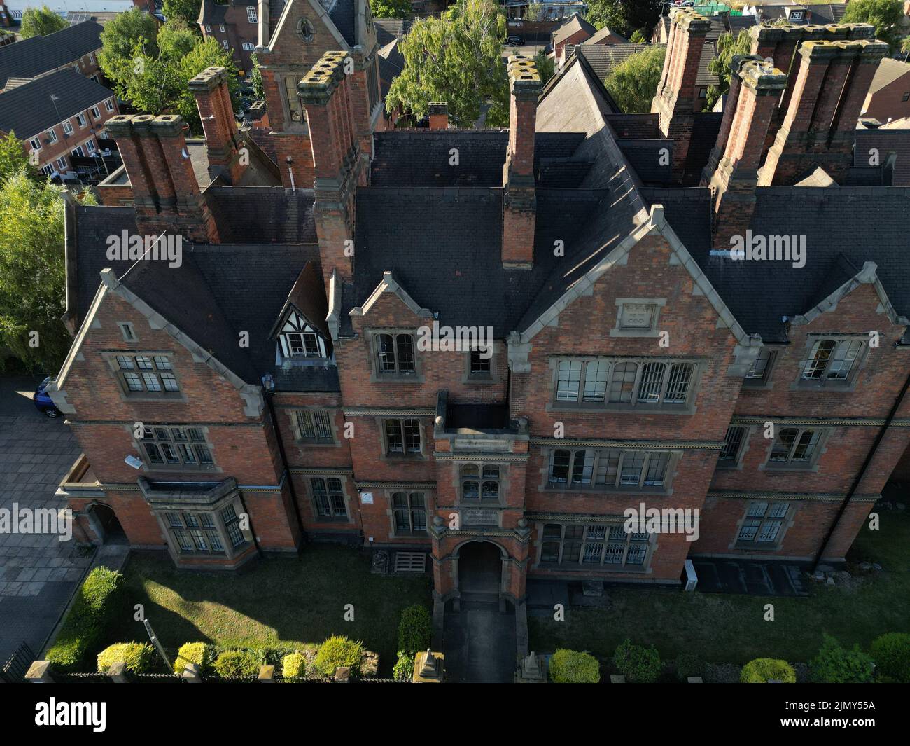 A high angle of an old buildings Stock Photo - Alamy