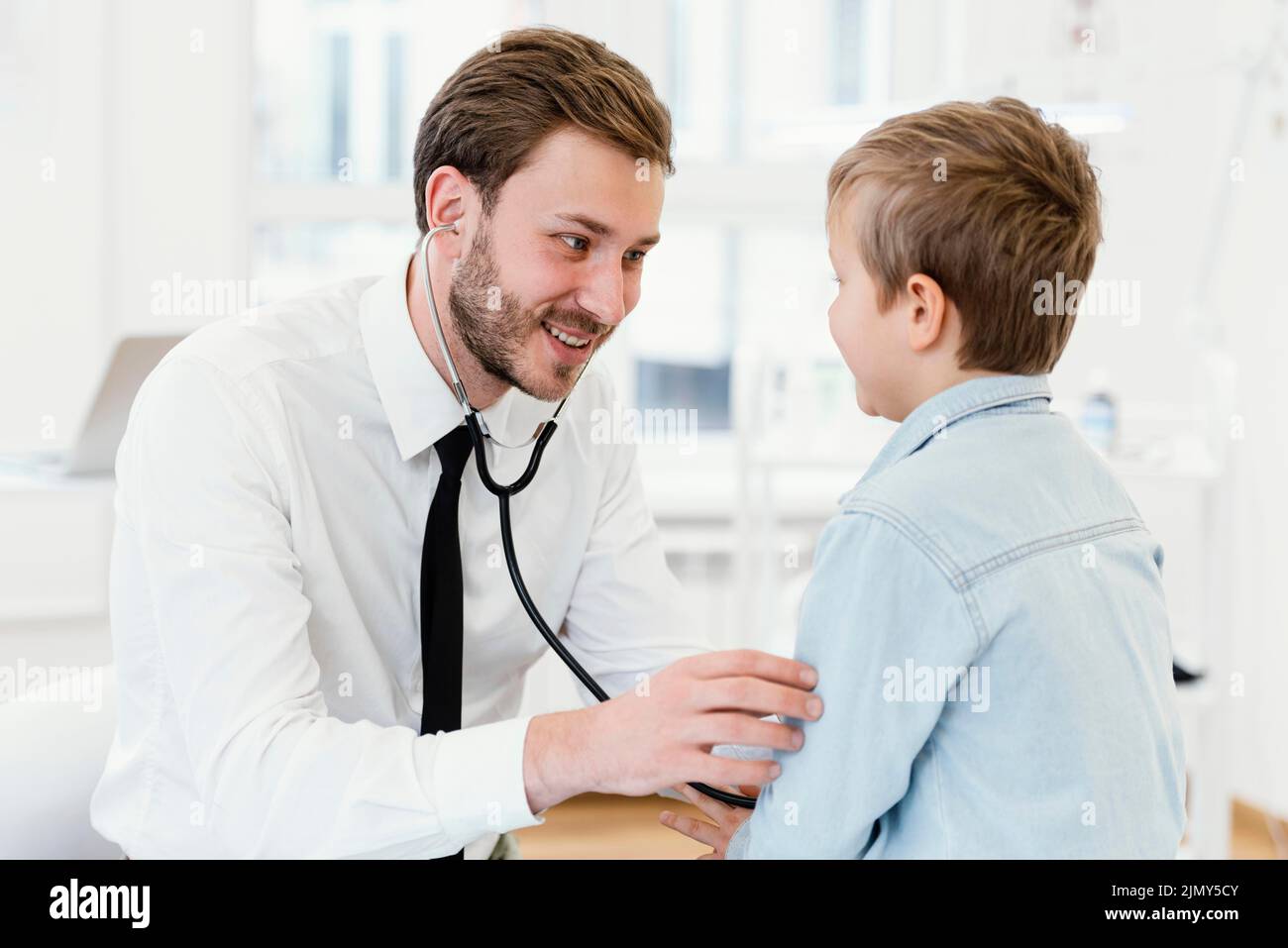 Medium shot male computer hi-res stock photography and images - Alamy