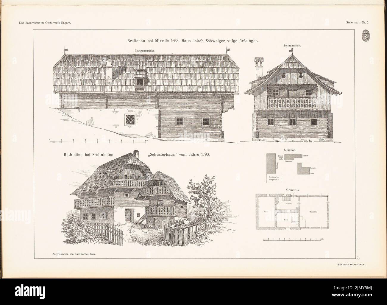 Lacher Karl, Haus Jakob Schweiger Vulgo Gräsinger, Breitenau ...