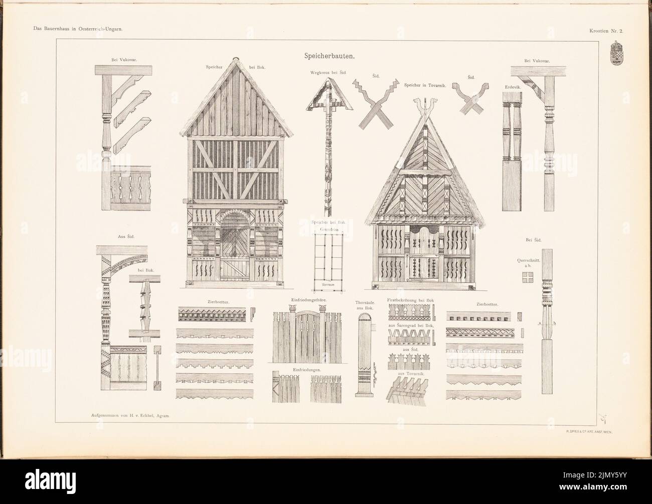 Eckhel H. von, memory buildings, Croatia. (From: The farmhouse in ...