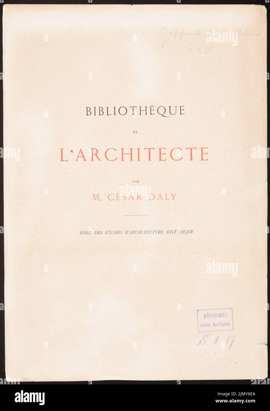 Daly Cesar Denis (1811-1893), Motifs Historiques D´Architecture et de ...