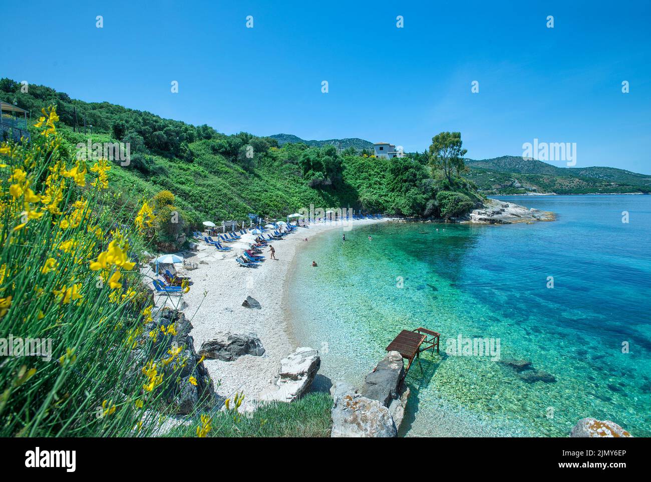 Kassiopi Beach, Corfu, Ionian islands, Greece Stock Photo - Alamy