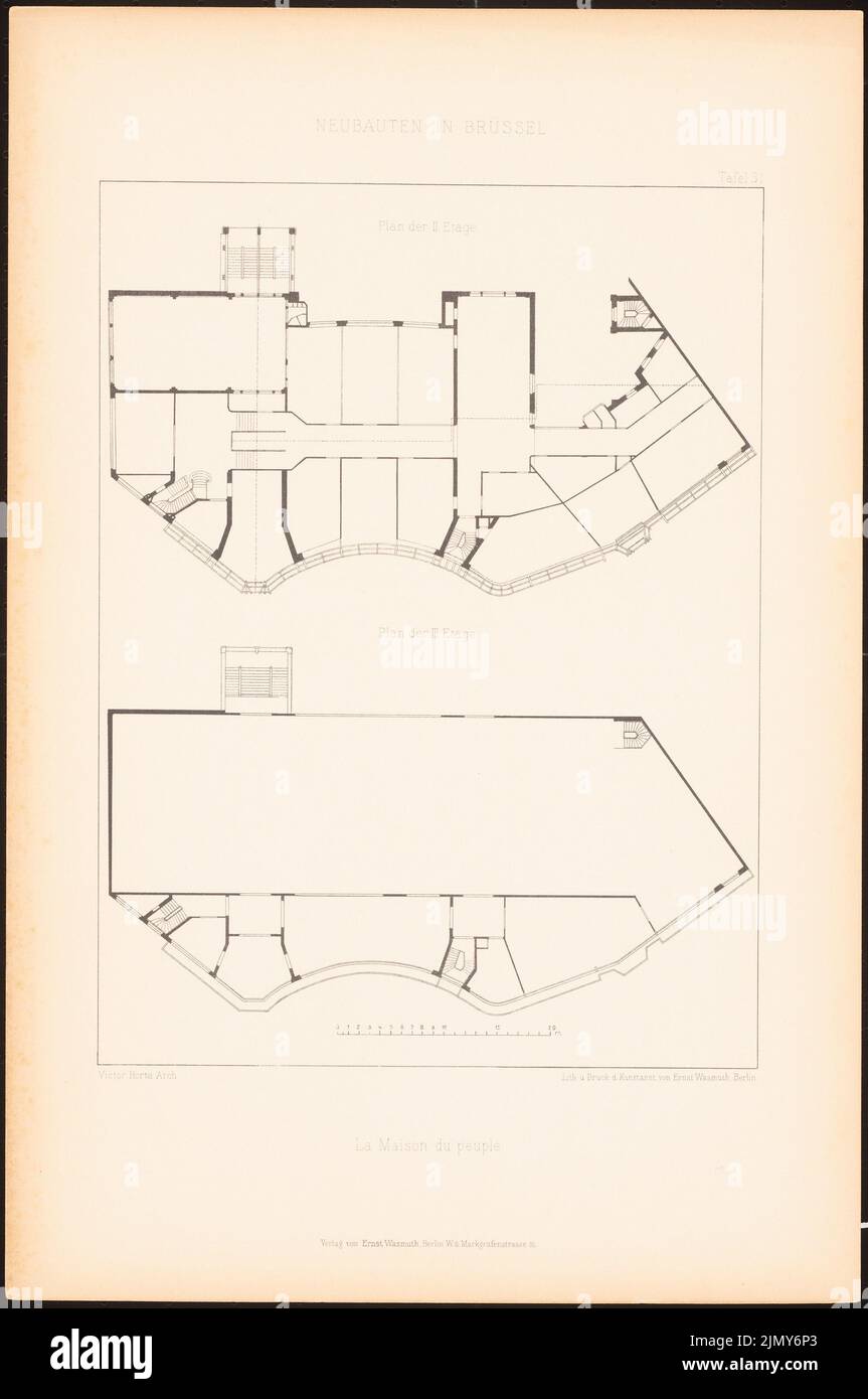 Horta Victor, La Maison du PeUple, Brussels. (From: Modern urban image ...