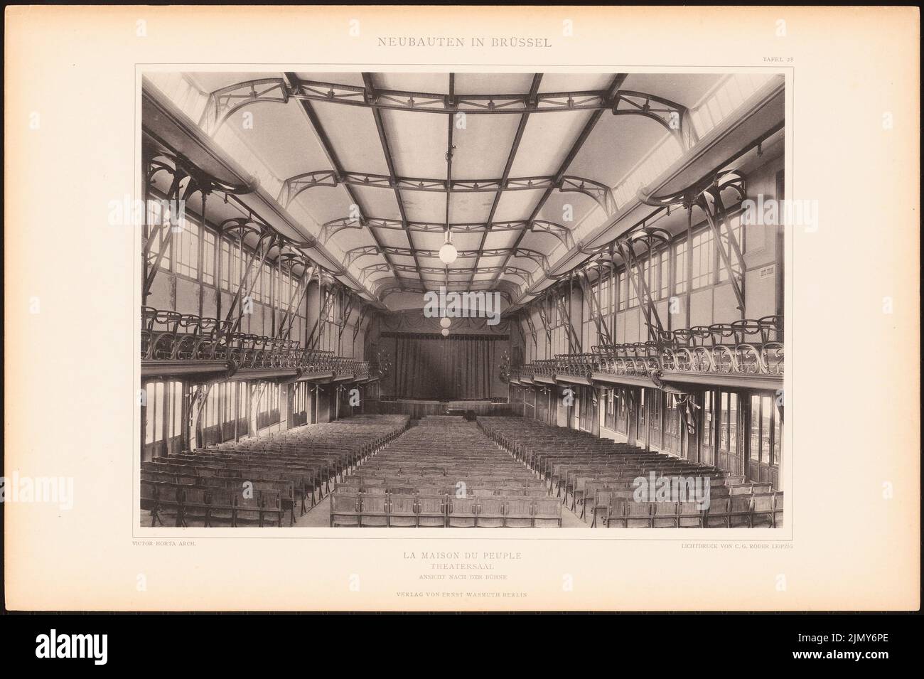 Horta Victor, La Maison du PeUple, Brussels. (From: Modern Urban ...