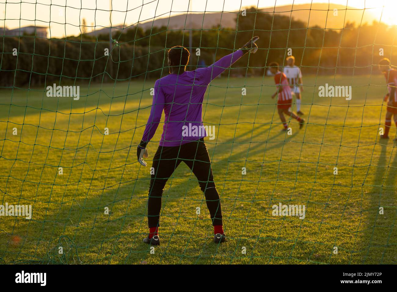 Goalkeeper standing goal hi-res stock photography and images - Alamy