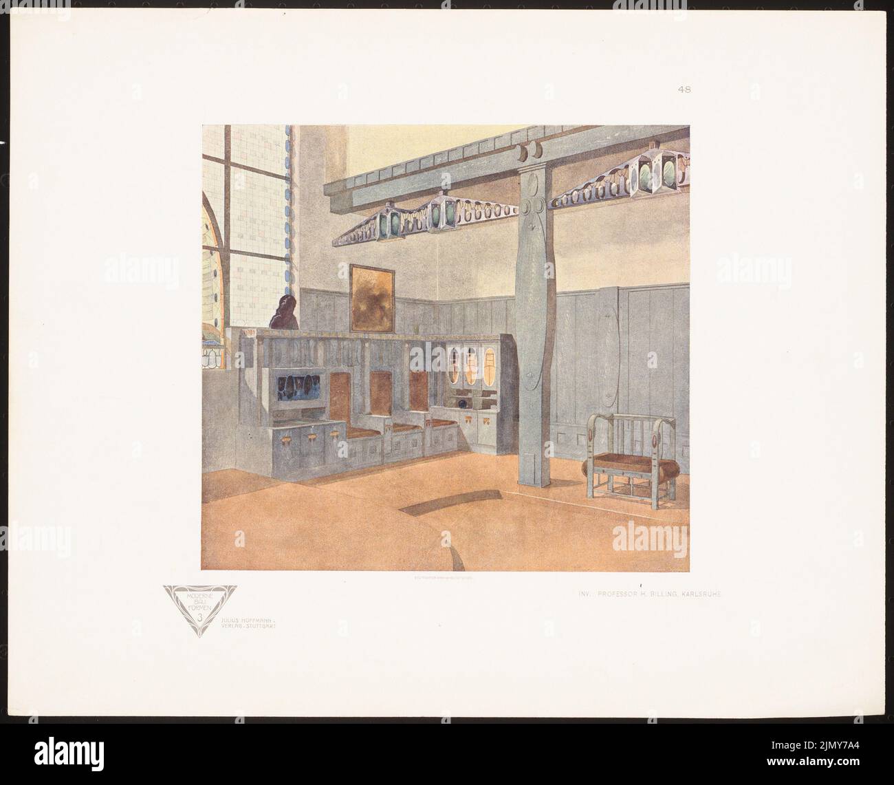 Billing Hermann (1867-1946), interior. (From: modern design. Facades ...