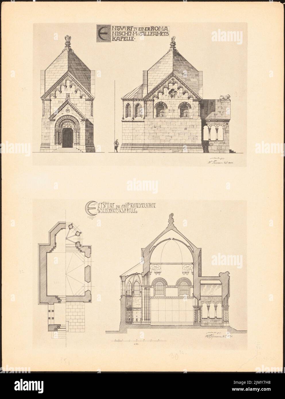 Russian H., Romanesque pilgrimage chapel. (From: Prints of seminar ...