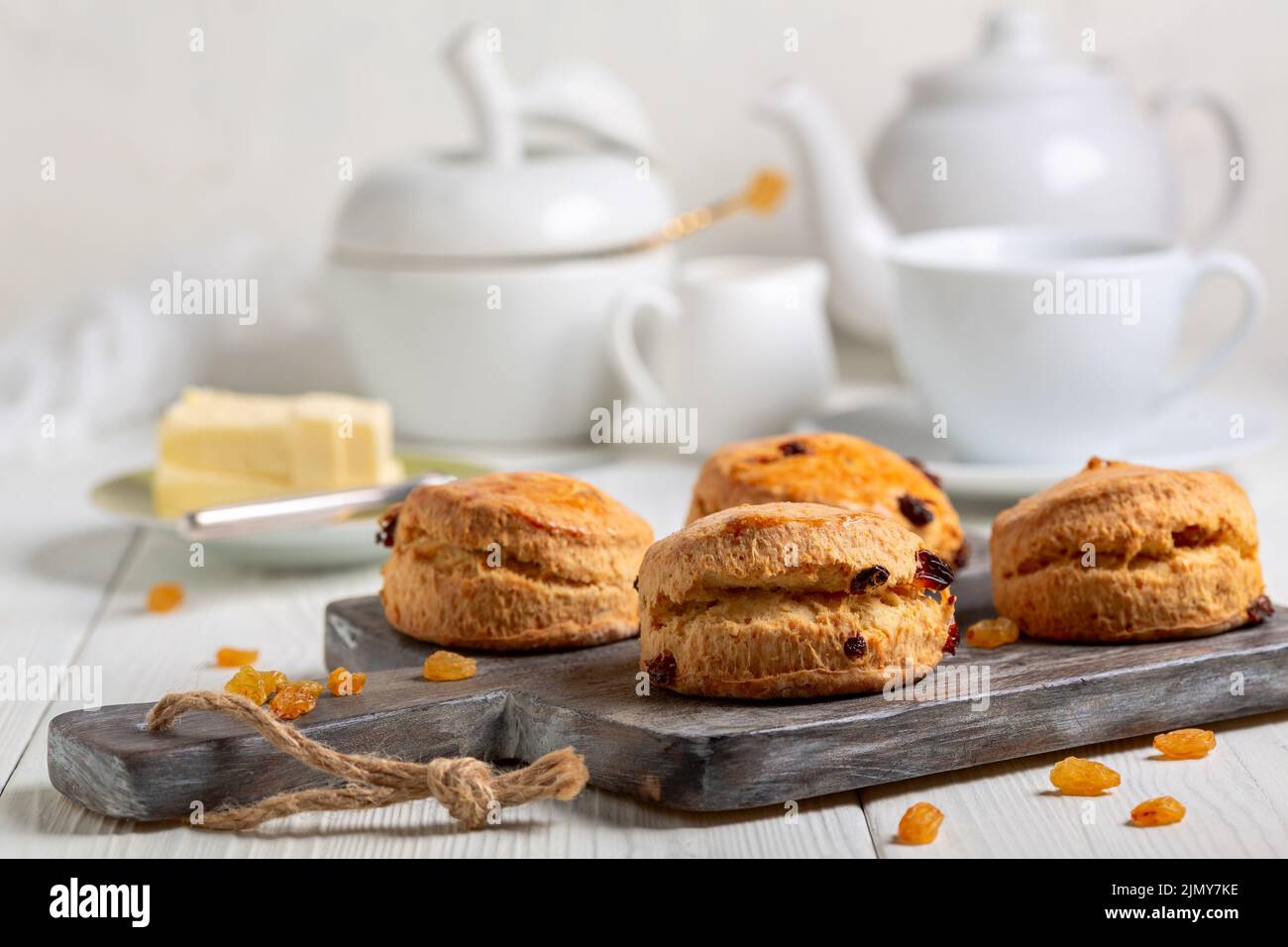 Traditional English buns Stock Photo - Alamy