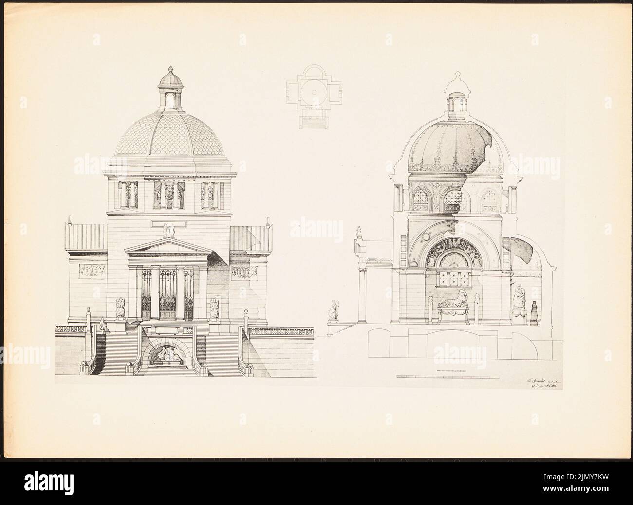 Zander F., Mausoleum. (From: Prints of seminar works by the Royal ...