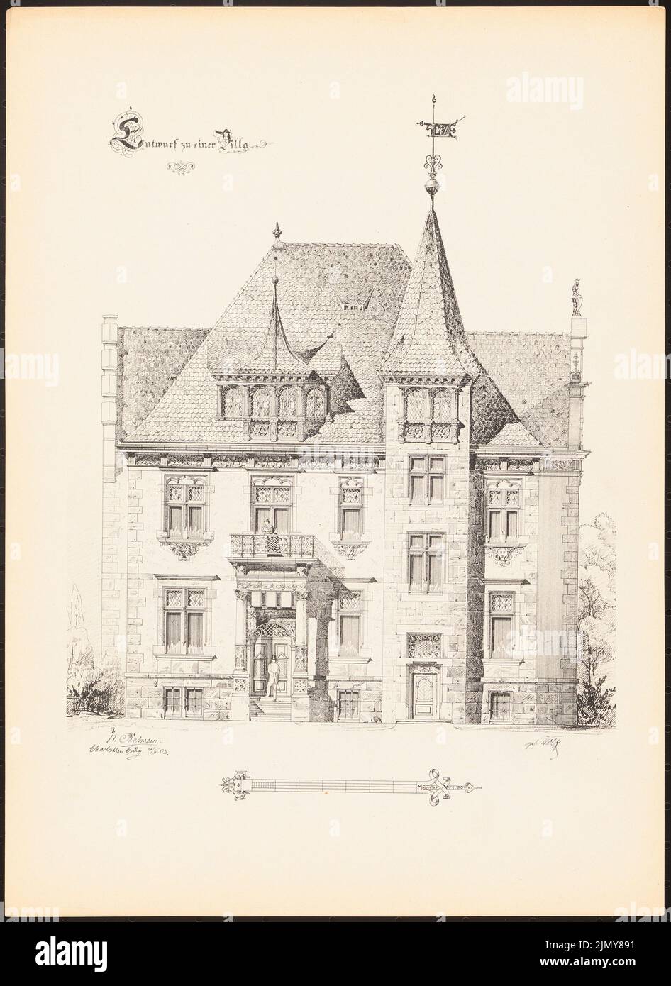 Behrens Wilhelm, Villa. (From: Prints of seminar works by the Royal ...