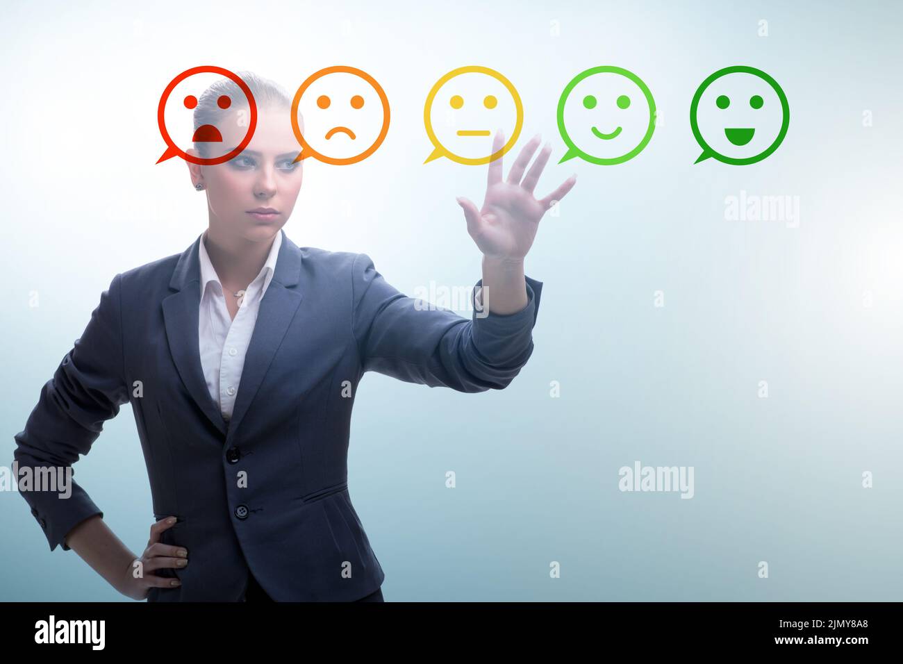 Customer feedback scale hi-res stock photography and images - Alamy