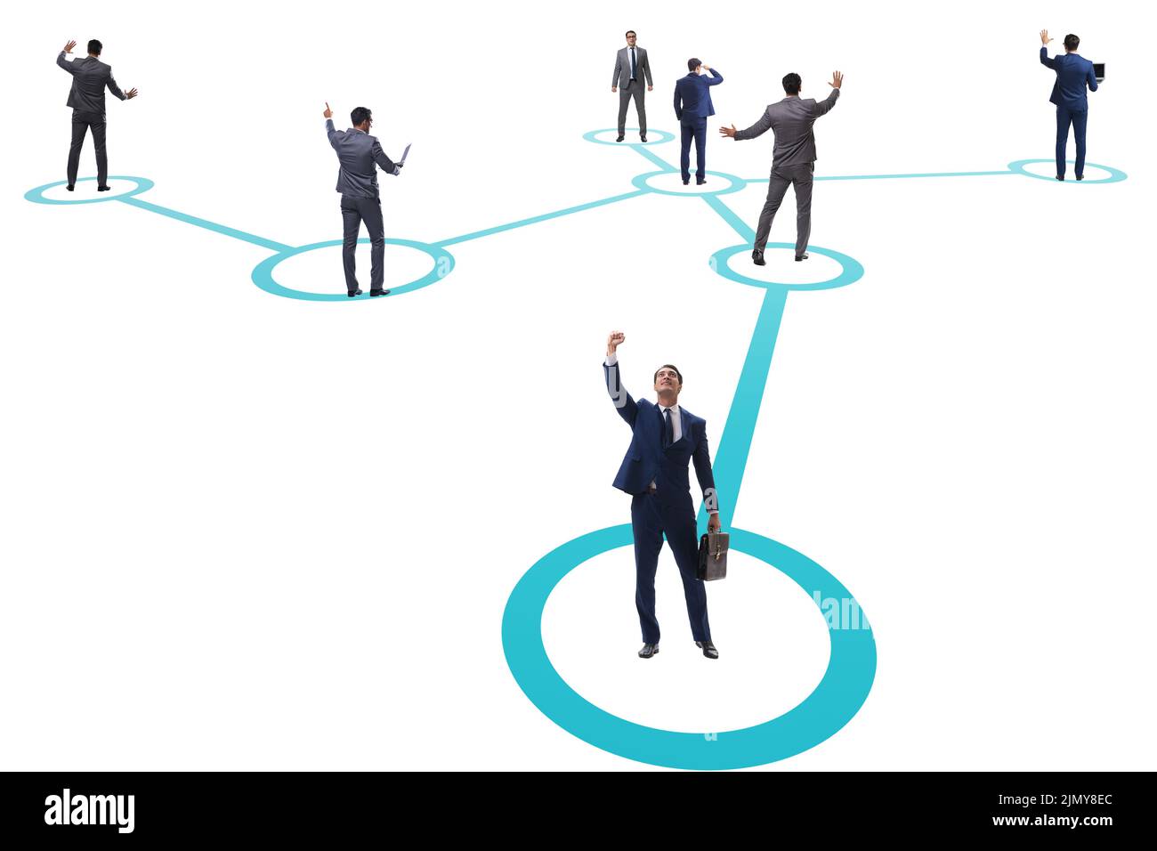 Professional networking online Cut Out Stock Images & Pictures - Alamy