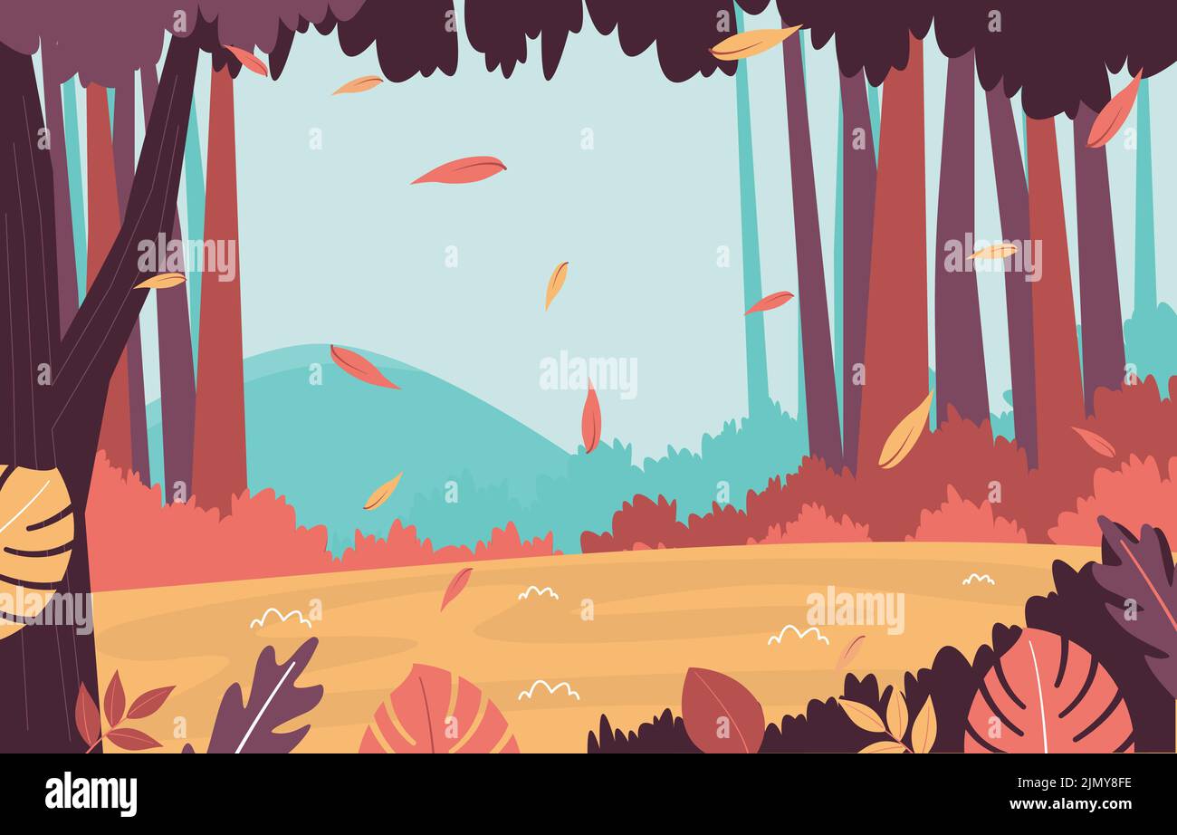 Fall adventure travel Stock Vector Images - Alamy