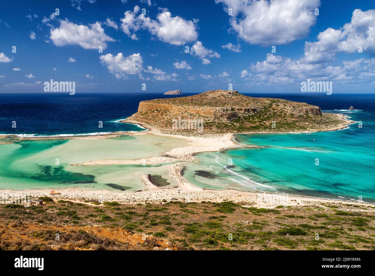 Blue lagoon Balos. Crete island, Greece Stock Photo - Alamy