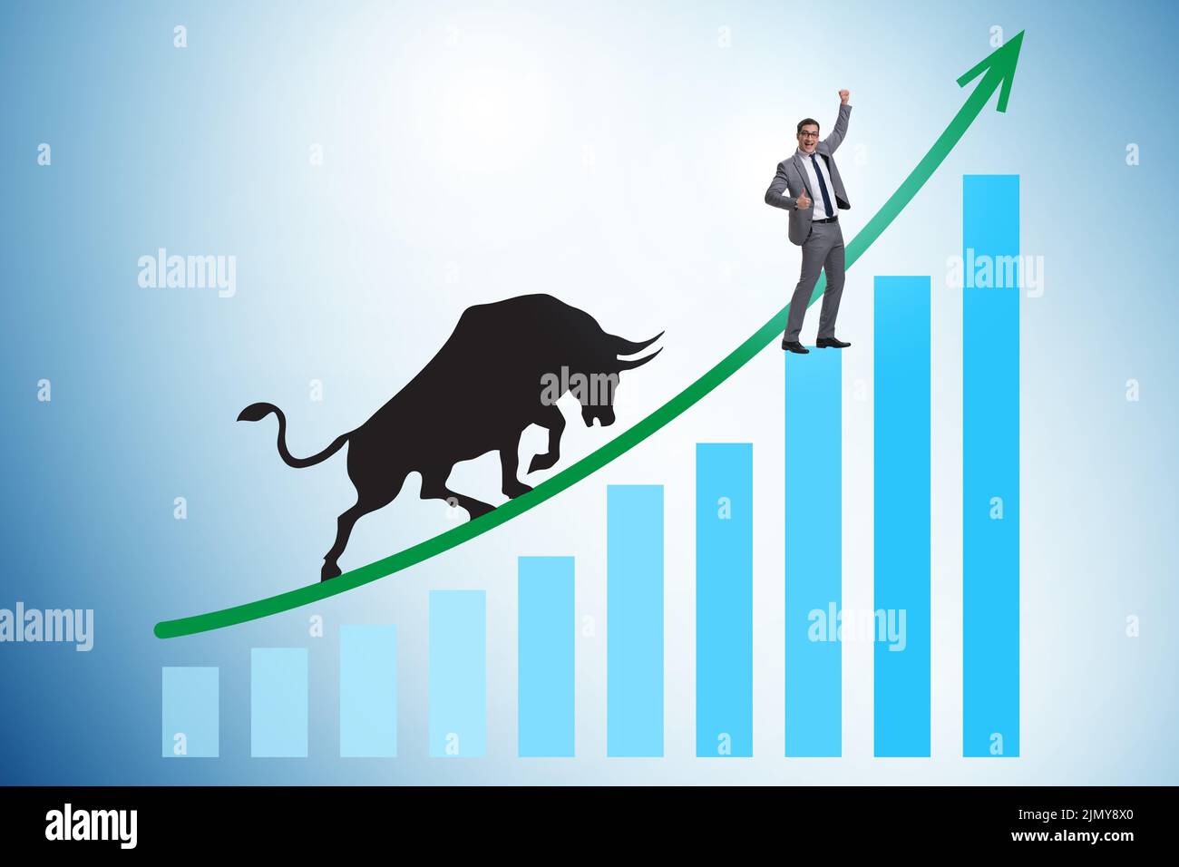 Bullish investing hi-res stock photography and images - Alamy