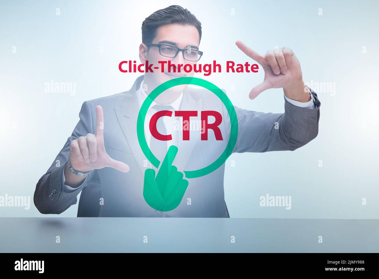 CTR click through rate concept with business people Stock Photo - Alamy