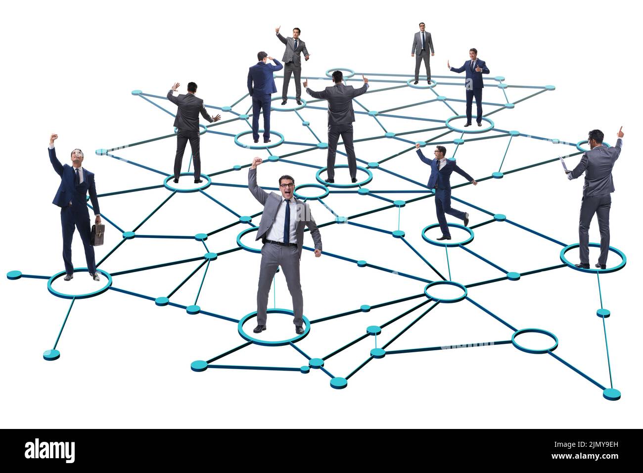 Employee networking Cut Out Stock Images & Pictures - Alamy