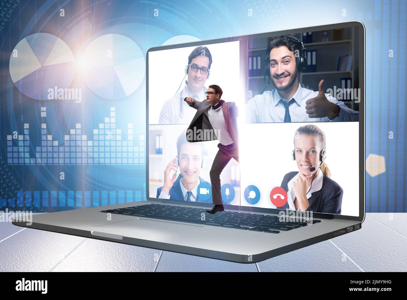 Videoconferencing telepresence hi-res stock photography and images - Alamy