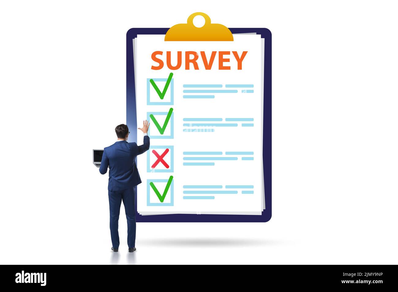 Survey questionnaire with tick boxes Stock Photo - Alamy