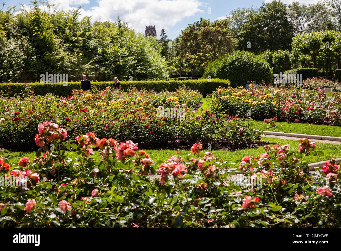 the rose garden at Fort X, a part of the former inner fortress ring, in ...