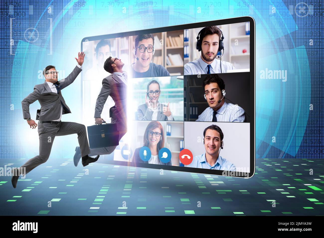 Videoconferencing meeting hi-res stock photography and images - Alamy