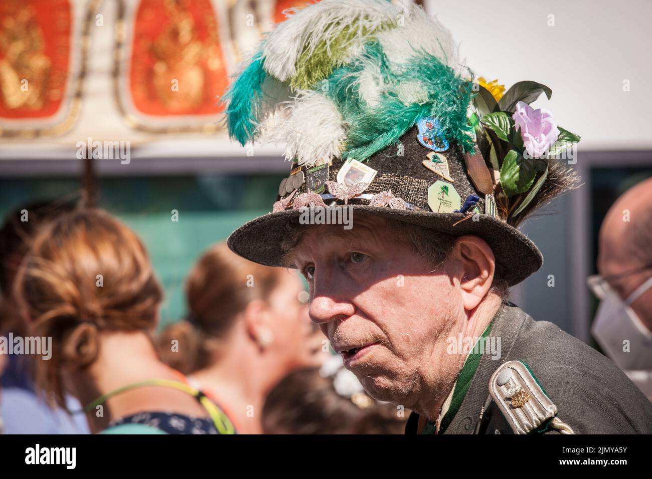 marksman at the Corpus Christi ship procession Muelheimer Gottestracht ...