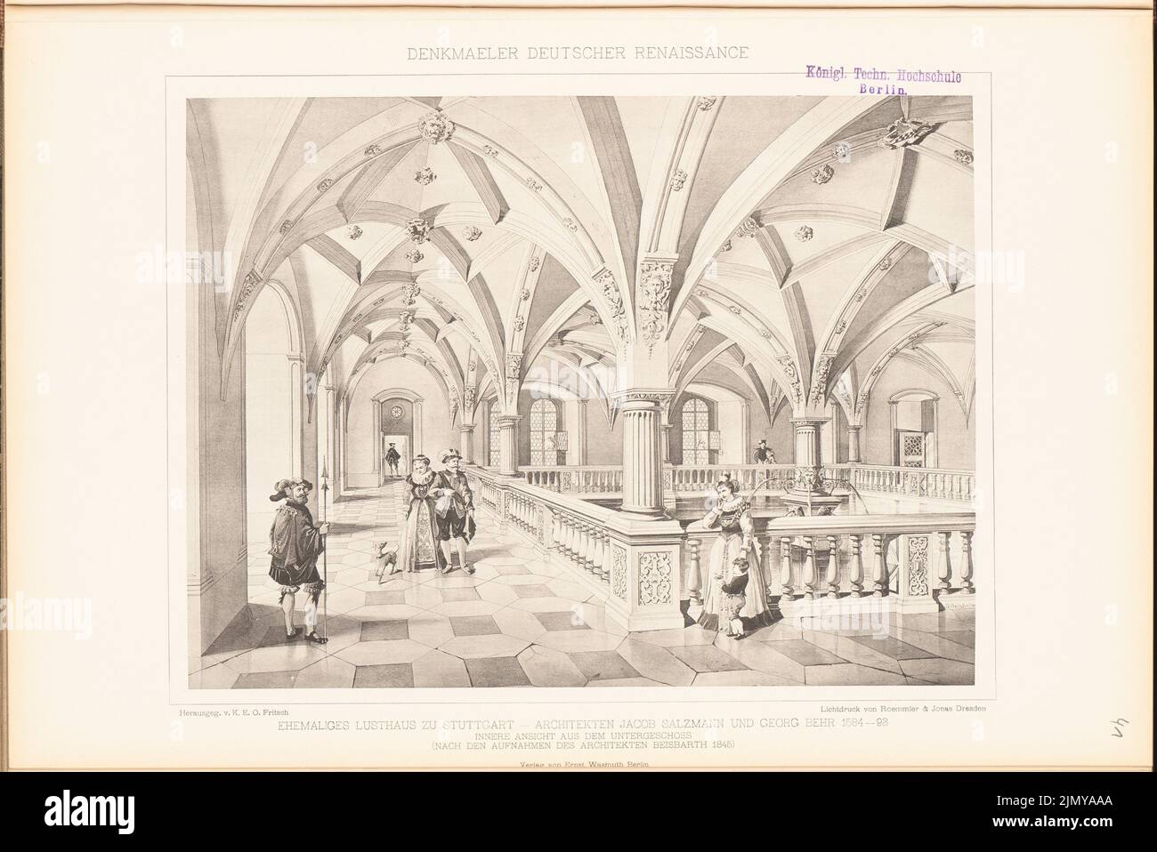 Salzmann Jacob, former Lusthaus, Stuttgart. (From: Monuments of German ...