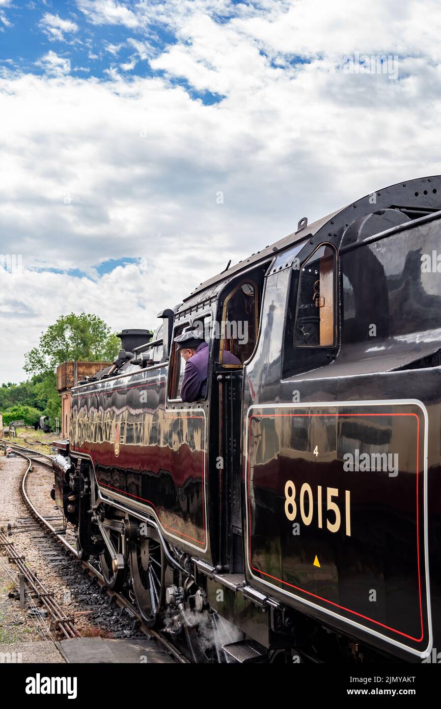 Sheffield Park, East Sussex, UK - July 13 2022 : View of locomotive ...