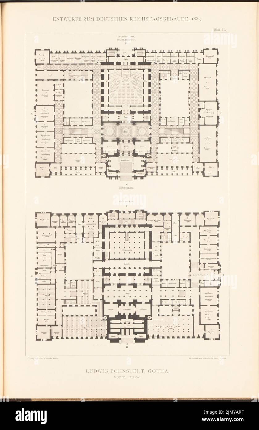 Bohnstedt Ludwig Franz Karl (1822-1885), parliament building for the ...