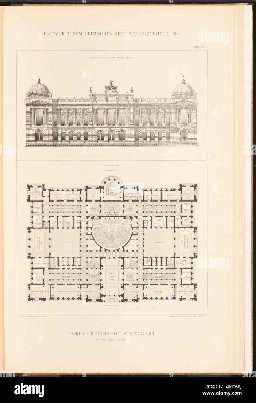 Reinhardt Robert, parliament building for the German Reichstag in ...