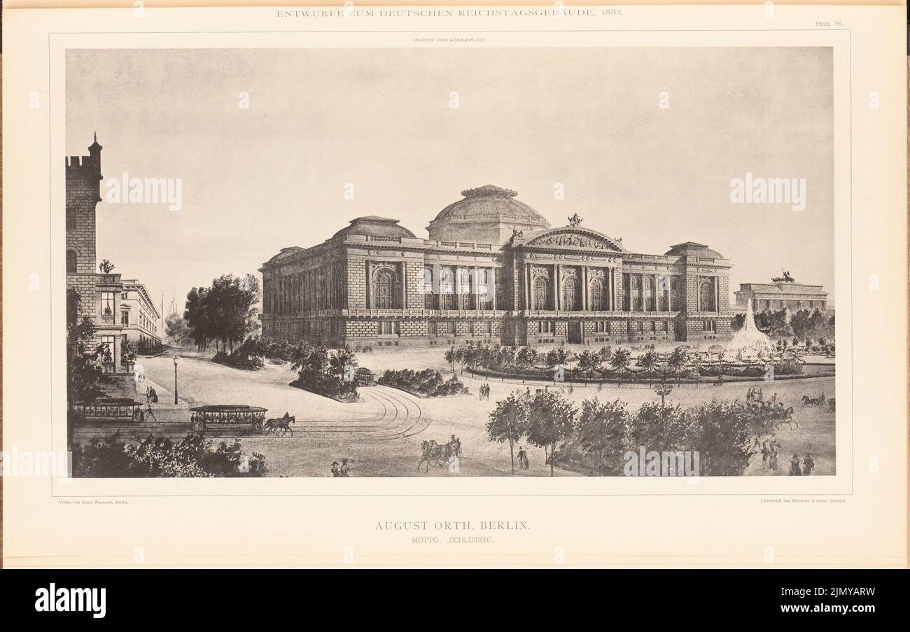 Orth August (1828-1901), parliamentary building for the German ...
