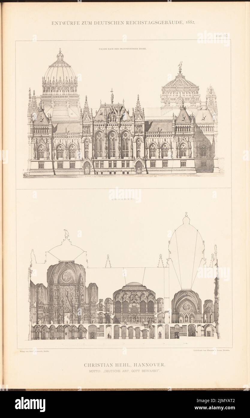 Hehl Christian, parliament building for the German Reichstag in Berlin ...
