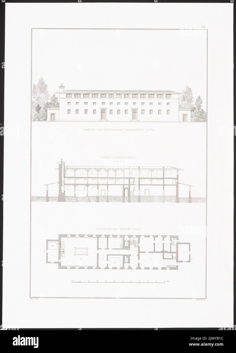 Hesse, Hospital (Charlie) for Berlin. (From: Architectural album, Vol ...