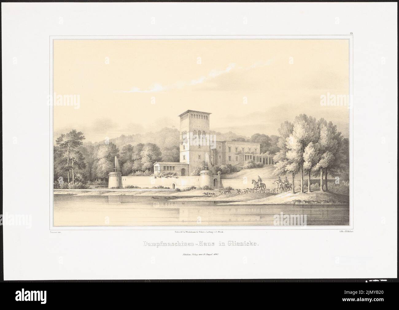 Persius Ludwig (1803-1845), steam engine house, glienicke. (From ...