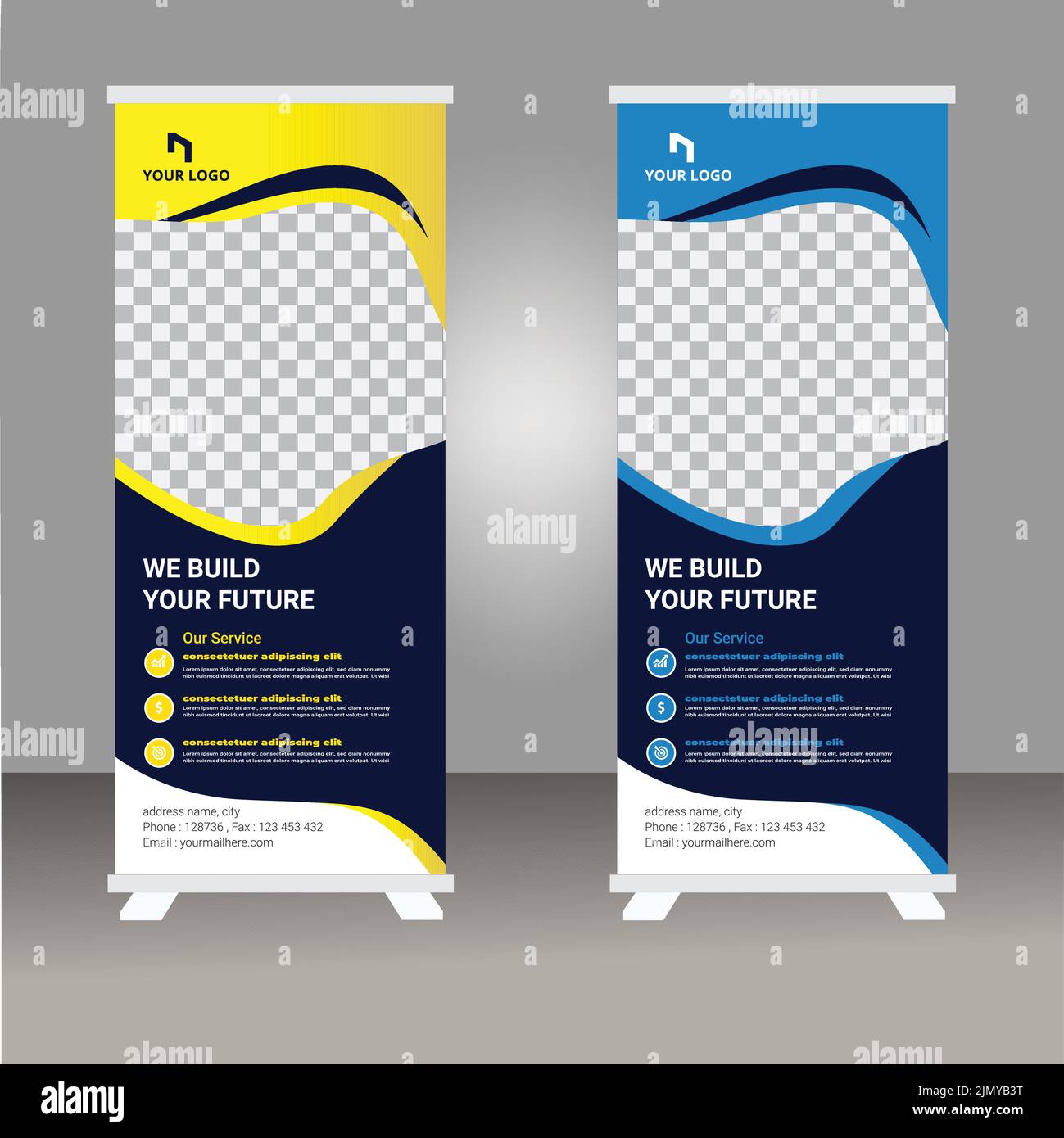 Roll up banner design template, modern x-banner, rull up design, Golf ...