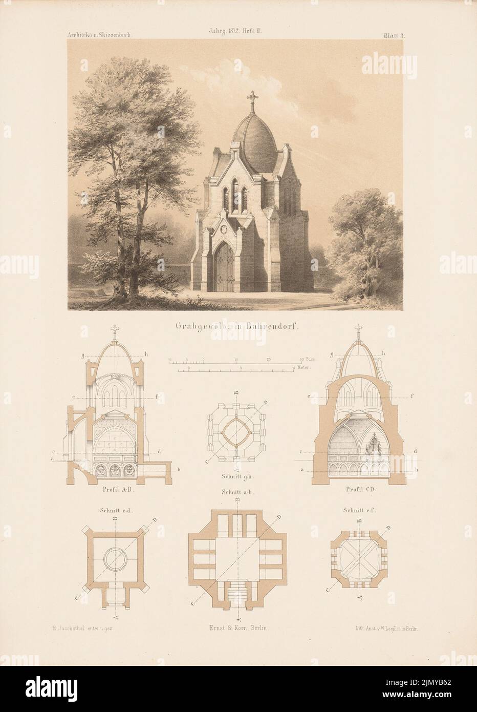 Jacobsthal Johann Eduard (1839-1902), grave vault, Bahrendorf. (From ...