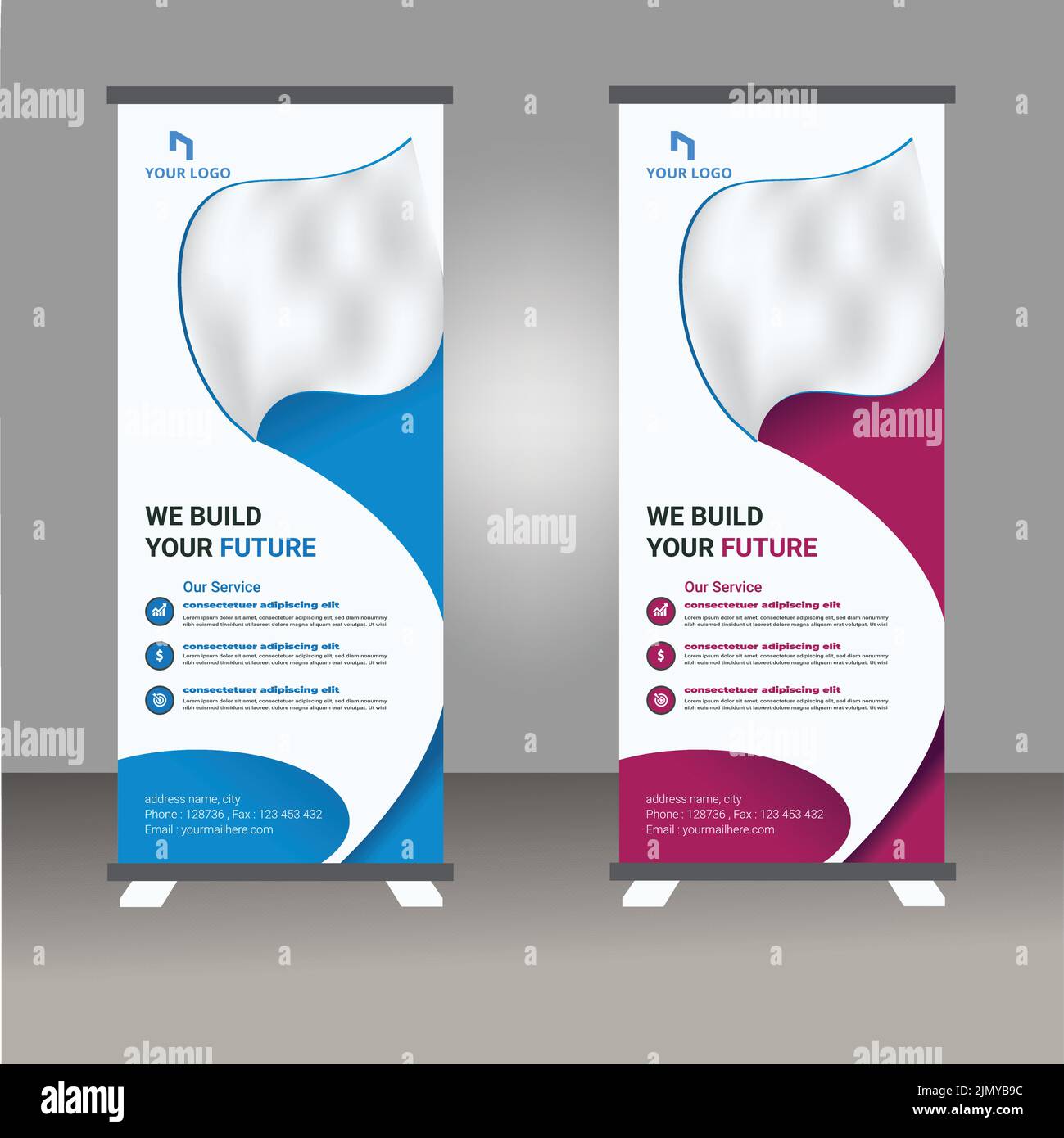 Roll up banner design template, modern x-banner, rull up design, Golf ...