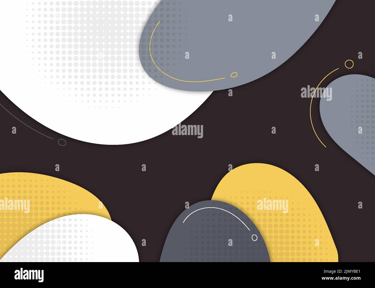 Abstract colorful template with free shape doodle design decorative ...