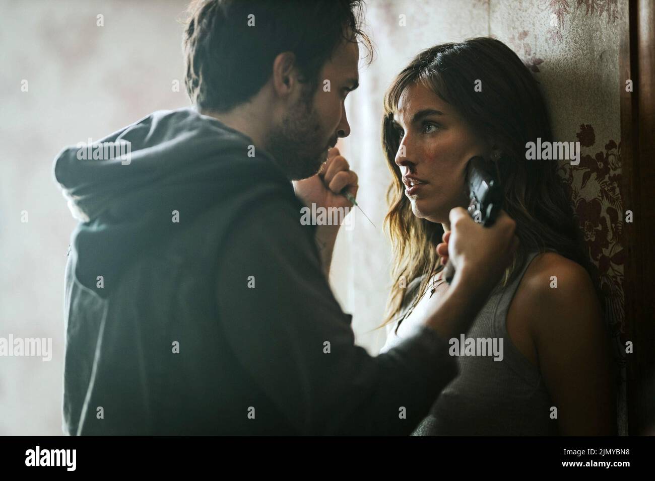 RAINEY QUALLEY and JAKE HOROWITZ in SHUT IN (2022), directed by D. J ...