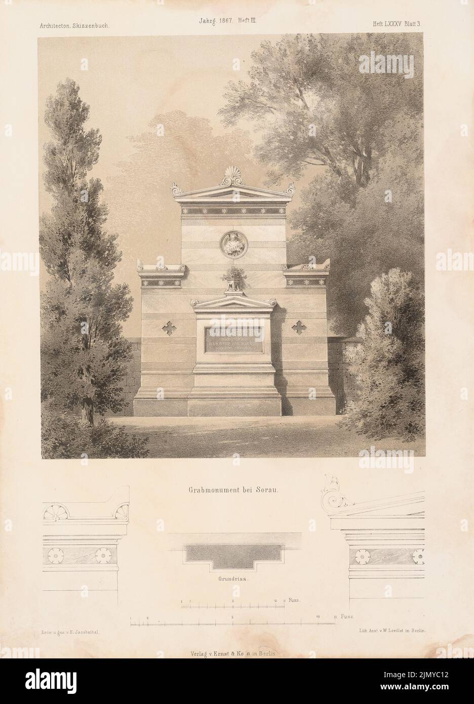 Jacobsthal Johann Eduard (1839-1902), grave monument, Sorau. (From ...