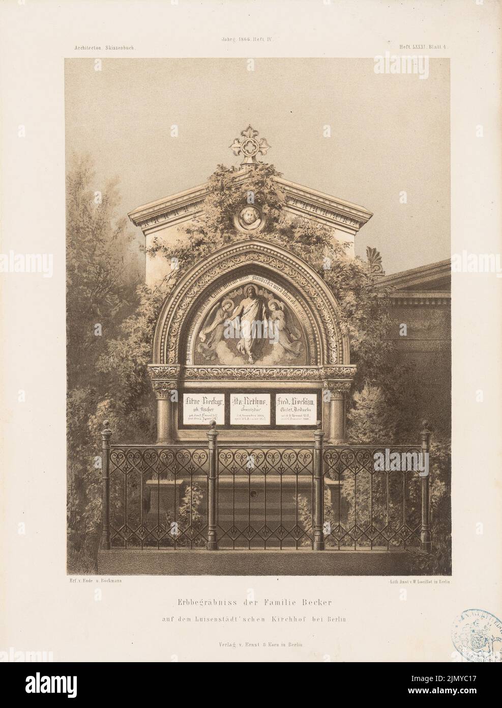 Ende & Böckmann, hereditary burial of the Becker family, Berlin. (From ...