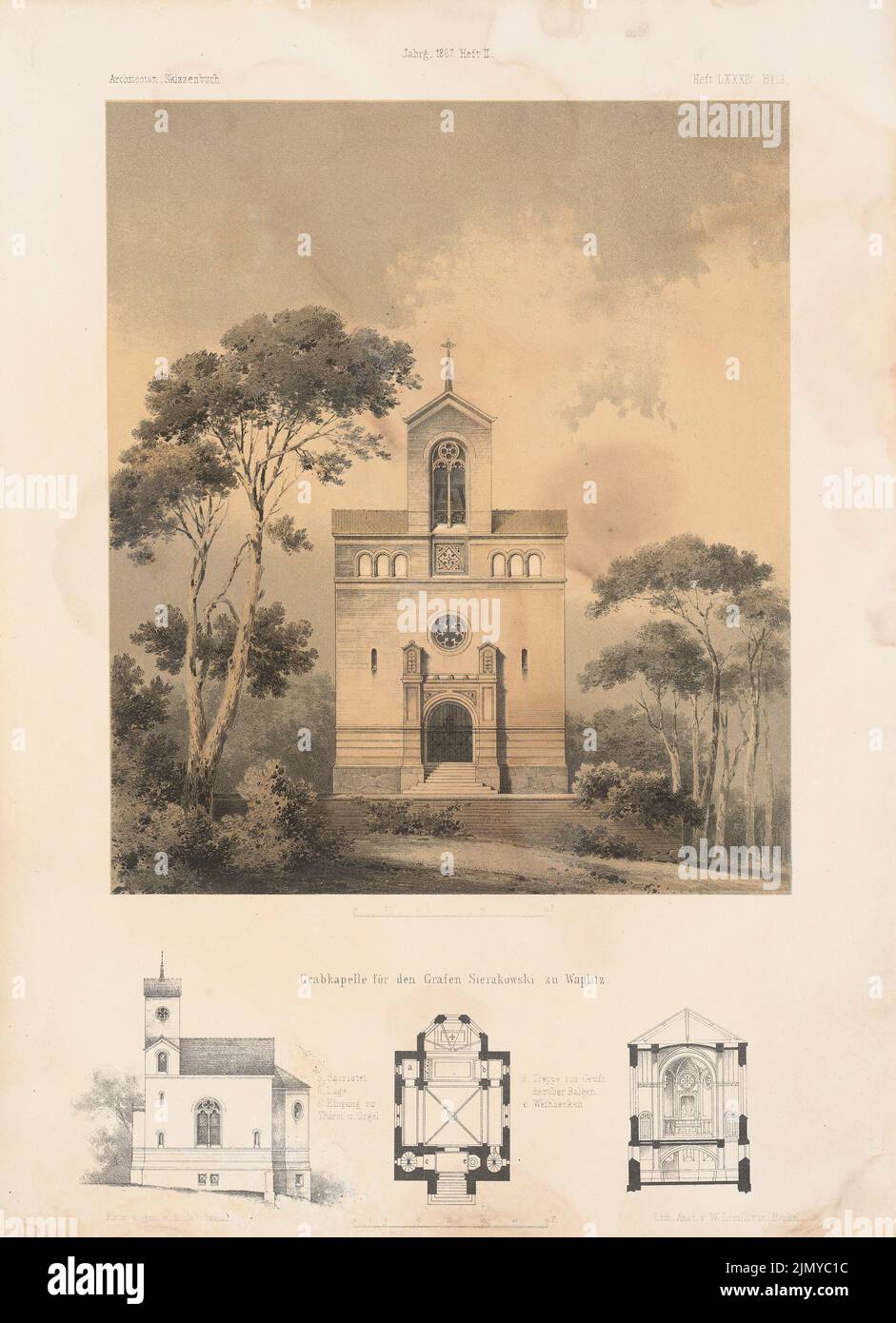 Jacobsthal Johann Eduard (1839-1902), grave chapel for the Count ...